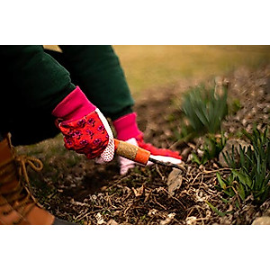 G & F 1852-3 Women Soft Jersey Garden Gloves, Women Work Gloves, 3-Pairs Green/Pink/Blue per Pack