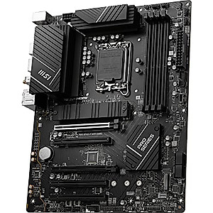 MSI PRO B760-P WiFi DDR4 ProSeries Motherboard (Supports 12th/13th/14th Gen Intel Processors, LGA 1700, DDR4, PCIe 4.0, M.2, 2.5Gbps LAN, USB 3.2 Gen2, HDMI/DP, Wi-Fi 6E, Bluetooth 5.3, ATX)