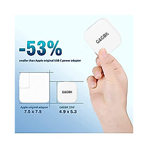 33W Super Fast Charger Block, PD PPS & QC 3.0 Charging Blocks for iPhone 14 13 12 Pro Max/Pro/Mini/Plus/iPad Pro/Air/Mini/MacBook, for Samsung S22/S21/S20/Ultra/Plus/Z Fold/Flip/Tab-White