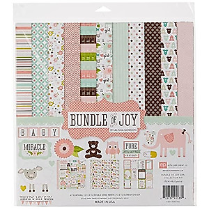 Echo Park Paper Company Echo Park Paper BJG45016 Bundle of Joy Girl Collection Scrapbooking Kit, 12-x-12-Inch