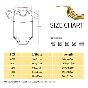 CUSDITOMSUE Custom Unisex Baby Bodysuits Personalized Design Your Picture Name Logo Text Short-Sleeve Bodysuits Baby Romper (3 Months, White)