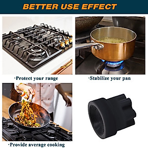 8Pcs 00618112 00637940 Rubber Grate Feet Part by Beaquicy - Replacement for Thermador, Bos-ch Gas Range/Cooktop - Replaces 00617174, 617174, 00618112, 618112, 1999626, AH3478553, EA3478553, PS3478553