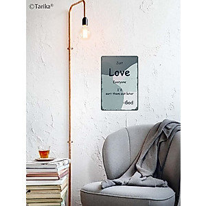 Just Love Everyone I'll Sort Them Out Later God 8X12 Inch Retro Look Tin Decoration Painting Sign for Home Kitchen Bathroom Farm Garden Garage Inspirational Quotes Wall Decor