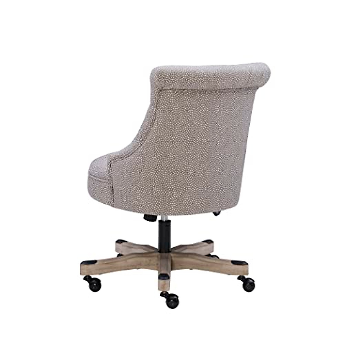 Linon Talia Office Chair, Gray 28.25D x 27.25W x 35.75H Inch