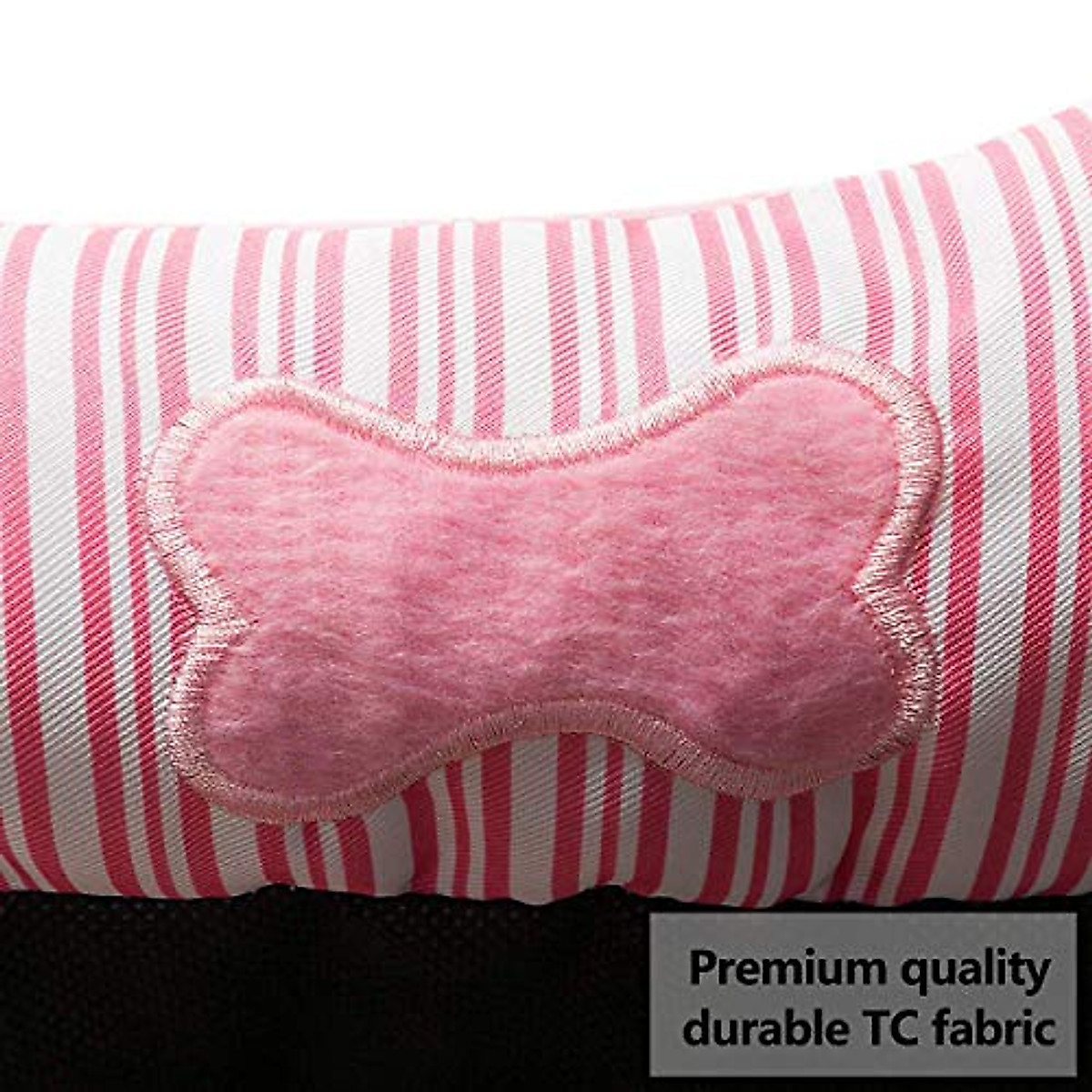 Hollypet Self-Warming Pet Bed Small Dog Cat Plush Rectangle Nest Puppy Sleeping Bag Cushion, Pink