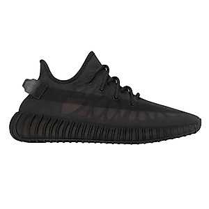 adidas Mens Yeezy Boost 350 V2 Lace Up Sneakers Shoes Casual - Black - Size 7.5 M