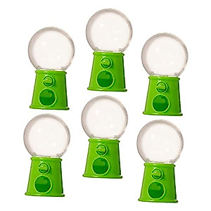 Abaodam 12 pcs Plasticcandy Party Bank Money Green Favor Rotatable Gift Kids Mini Candy Day Machine Bubble Dispenser Gum Light Desktop Playthings Catcher Gumballs Vending Golden