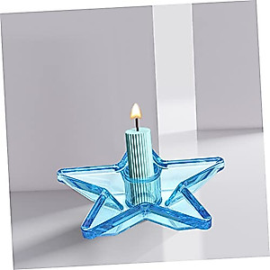 LIGHTAOTAO Five-Pointed Star Candlestick Die Hand Decor Resin Table Mold Jewlery Tray Silicone Molds for Resin Star Trinket Tray Molds Star Silicone Molds DIY Epoxy Mold Creative Epoxy Mold