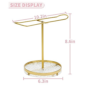 Headband Holder Organizer, Water Ripple Acrylic Headband Storage Display for Women Girl, Hair Bow Organizer Holder for Hair Accessories, Prefect for Disney Mickey Ear Bracelet Hair Clip Jewelry