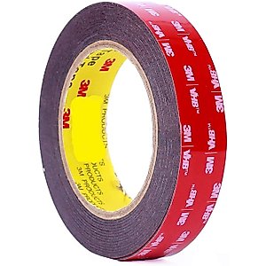 3m 1" (25mm) X 9 Ft VHB Double Sided Foam Adhesive Tape 5952 Grey Automotive Mounting Very High Bond Strong Industrial Grade