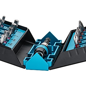 HAZET BitE-Box 2240N/51 I 51-piece screwdriver bit set, drive: Pozidriv, hexagon 6.3 (1/4 inch), Phillips, Tamper Resistant TORX, internal hexagon, slotted, internal TORX