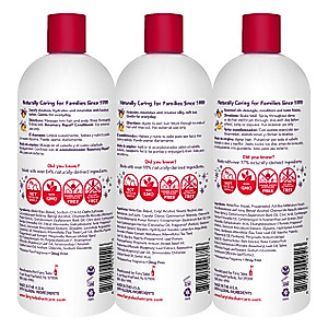 Fairy Tales Rosemary Repel Daily Kids Shampoo, Conditioner & Conditioning Spray Refill Trio– Kids Like the Smell, Lice Do Not