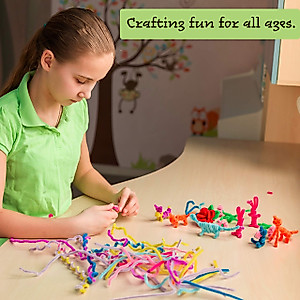 EPIQUEONE 750-Piece Arts & Crafts Supply Set | Includes 150 Multicolor Pipe Cleaners, 300 Pom Poms & 300 Googly Eyes | Ideal for Use at Home & School for DIY Art & Craft Projects, Decoration & More