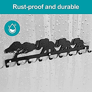 Autoly, Coat Rack Wall Mount Door Hanger Hook is Installed Against The Wall, and Coat Hanger Wall can Tidy up The Room. Coat Hooks Wall mounted9 Hooks 2 Pieces