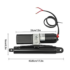 Linear Actuator 12V with Controller 4400 lbs 8" Stroke Electric Actuator 25mm/s Motion Actuator Heavy Duty, Electric Hydraulic Actuator