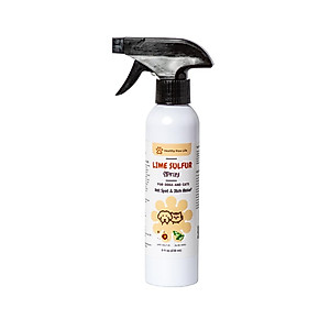 Classic's Lime Sulfur Spray Pet Care for Dry and Itchy Skin - Spotcare and Safe Solution for Dog, Cat, Puppy, Kitten, Horse (8 oz)