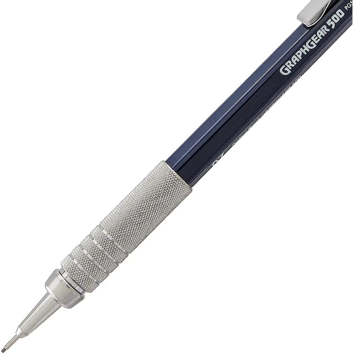 Pentel Mechanical Pencil GraphGear 500 Automatic Drafting Pencil - .7mm Lead Size - Includes 50 Lead & 4 Eraser Refills
