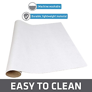 Drymate XL Dish Drying Mat, Oversized (19”x24”), Low-Profile, Super Absorbent, Quick Dry Fabric, Waterproof & Slip-Resistant, for Kitchen Counter, Trimmable, Easy to Clean (USA Made)(White)