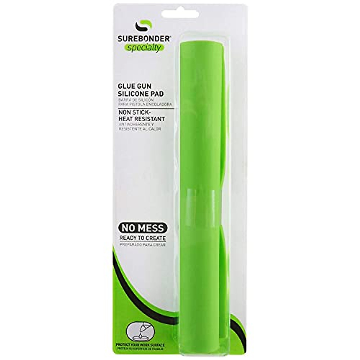 Surebonder Silicone Pad for Hot Glue Gun Projects, Flexible & Heat Resistant Surface For Easy Cleanup Or Use for Tracing Projects, Size: 8" x 8" (6100)