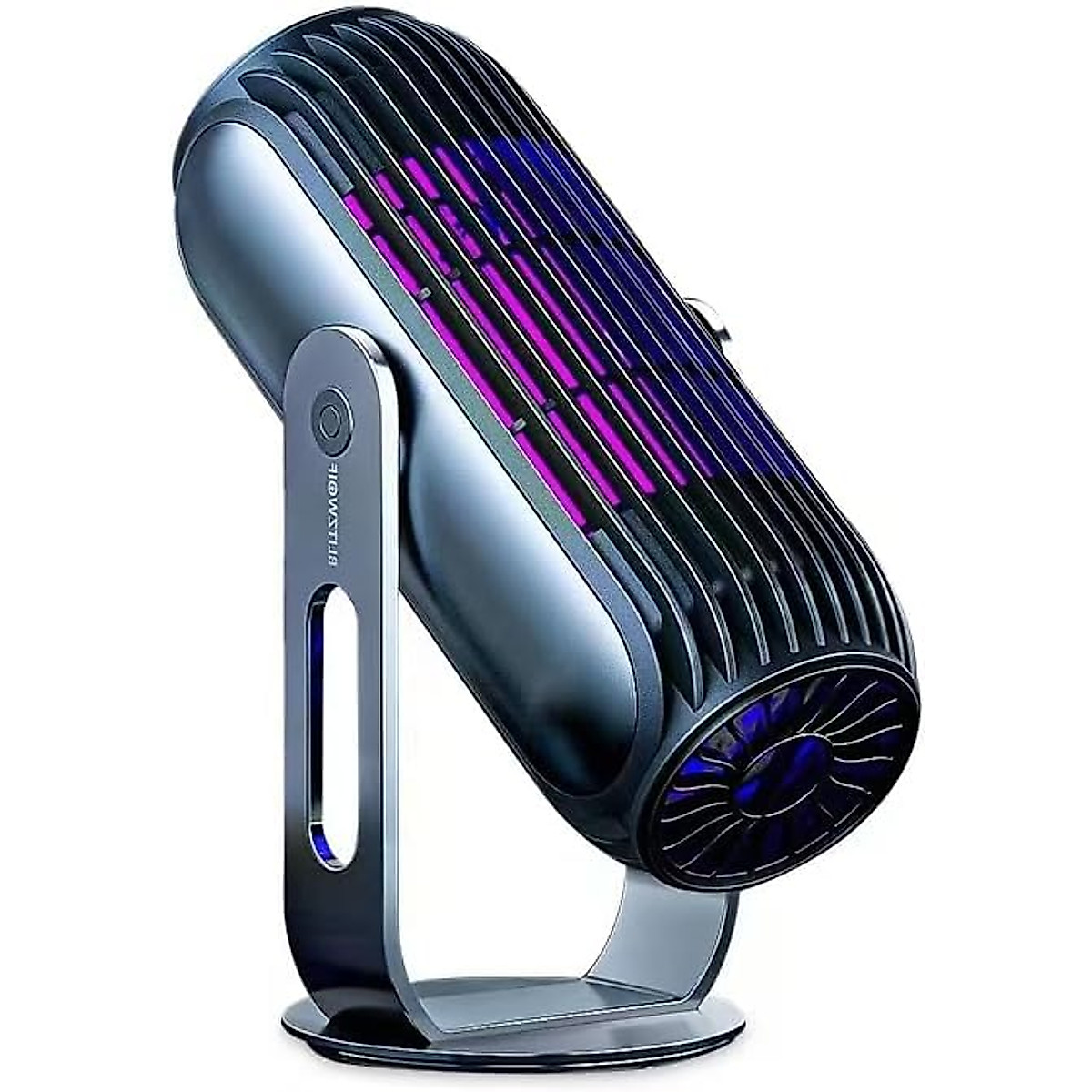 UblitzZap Bug Zapper Indoor Outdoor, Electric Mosquito Trap & Insect Killer with Silent Fan & Auto On/Off, Blue Violet Lamp for Moths, Gnats, Flies for Home, Patio, Office, Courtyard