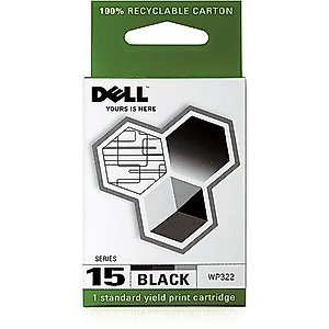 Dell Computer WP322 15 Standard Capacity Black Ink Cartridge for V105