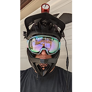 FEISEDY Goggles OTG - Over Glasses Motorcycle/Ski/Snowmobile Goggles for Men Women & Youth - 100% UV Protection B2960