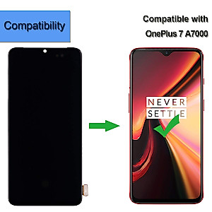 AMOLED Screen Compatible with OnePlus 7 A7000 A7003 GM1901, GM1900, GM1905 6.41" inch LCD Touch Screen Display Assembly with Tools