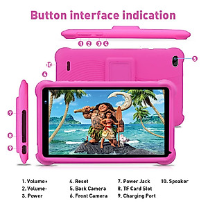 Zeepad 2QRK Android 11 Tablet 2GB RAM 32GB Hard Drive with Play Store Appls Games Kids Tablet PC (Pink)