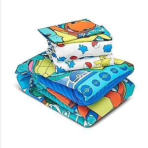 Northwest Pokemon Bed in a Bag Set, Full, First Starters