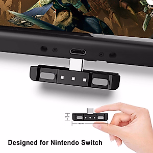 HomeSpot Bluetooth Audio Adapter with USB-C, Built-in mic, for Nintendo Switch, PS4, PS5, PC, Supports Headphones mic, aptX Low Latency, Dual Headphones, in-Game Voice Chat Monster Hunter Theme