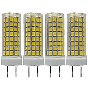 Lxcom Lighting G8 LED Bulb 10W Ceramic Corn Light Bulbs(4 Pack)-2835 SMD 102 LEDs 100W Halogen Bulb Replacement 4000K Natural White 1000LM G8 Base for Kitchen Under Cabinet Counter Lighting Puck Light