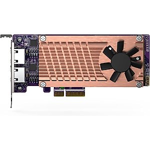 QNAP QM2-2P2G2T2 x PCIe Gen3 M.2 NVMe SSD & 2 x 2.5GbE Port Expansion Card to Enhance Performance