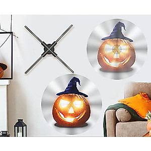 GIWOX 3D Hologram Fan with WiFi, 640PX Hi-Resolution 20.5'' Holographic Video Projector, Graphic 3D Video-3D Advertising Display is Best for Business Store Shop Holiday Events Display (52cm)