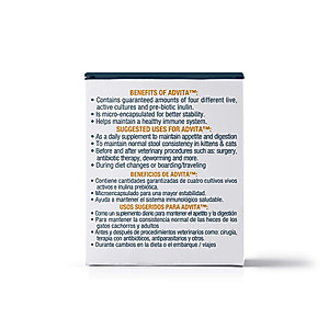 VetOne Advita Probiotic Nutritional Supplement Powder for Cats (2 Pack)