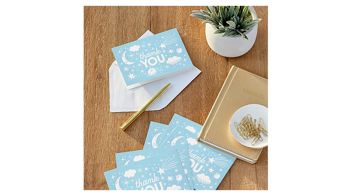 Hallmark Baby Shower Thank You Cards - Outer Space Theme