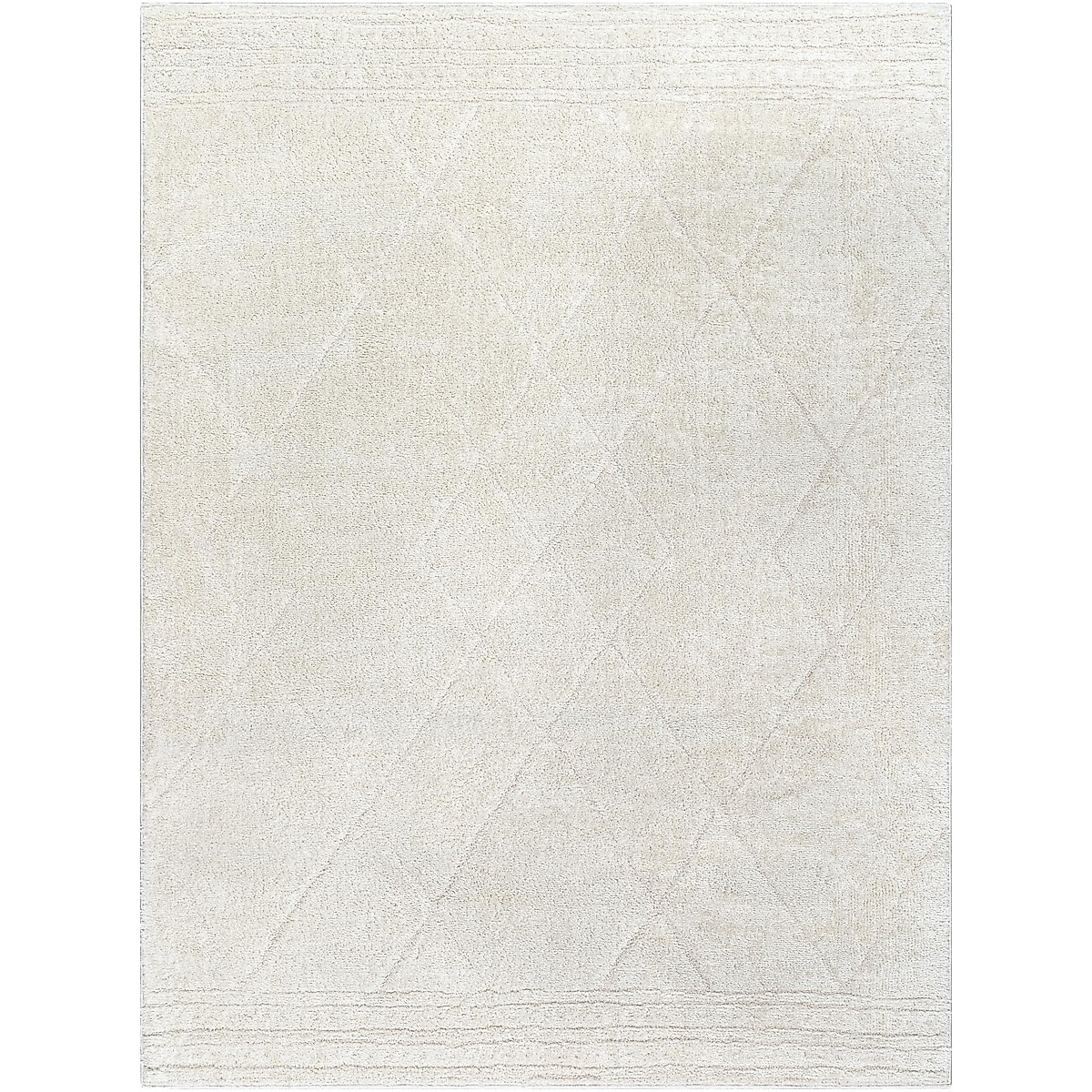 Livabliss Freud Contemporary Global Machine Woven Area Rug, 9'2" x 12', Ivory