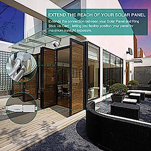 TUSITA Micro USB Power Extension Cable (20ft 6M) - Male to Female Extender Cord Replacement for Blink XT2 Outdoor Indoor Home,Ring Stick Up Solar Panel,Arlo Pro,Zmodo - Security Camera Accessories