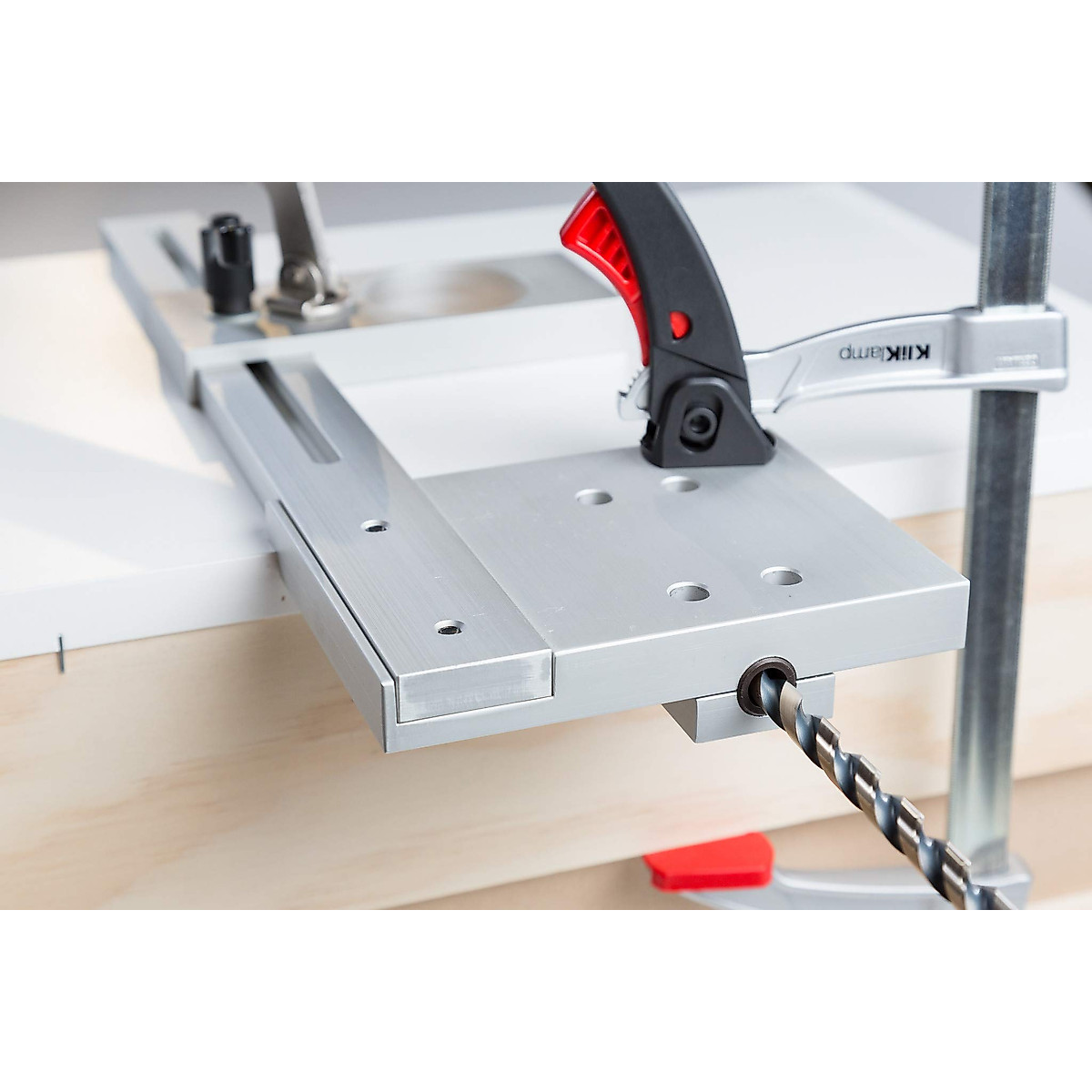 TP-PLJ214 - Puck Light Jig Kit, 2-1/4" Forstner Bit with Case - for LED Puck Lights and Light Strips - Made in USA - True Position Tools