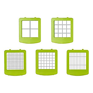 Food Dicer 5 Blades, Onion Dicer Chopper, Kitchen Chopper, Fruit and Veggie Chopper for Vegetables Chopper, Food Prep Chopper, Light Green