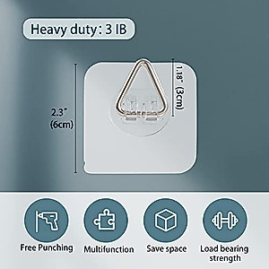 Wall Plate Hanger Display Holder - 20 Pack Invisible Vertical Plate Holders - Plastic Plate Hangers for The Wall - 2.4 Inch Adhesive Picture Hanger - Hanging Hooks for Decorative Plates and Wall Art