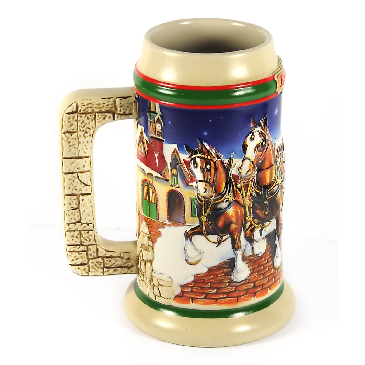 Budweiser 1998 Grants Farm Holiday Stein