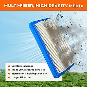 HIPA 491588S 491588 Air Filter for Briggs and Stratton 491588S 399959 Troy-Bilt TB110 TB230 TB210 725ex 675ex 625e 625-675 Series Lawn Mower Parts