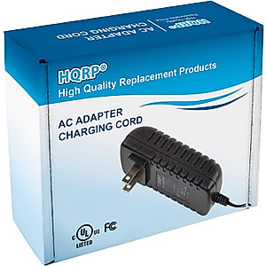 HQRP AC Adapter Compatible with Casio KL750 / KL-750 / KL750B / KL-750B / KL7000 / KL-7000 Label Printer Power Supply Cord Plus Euro Plug Adapter