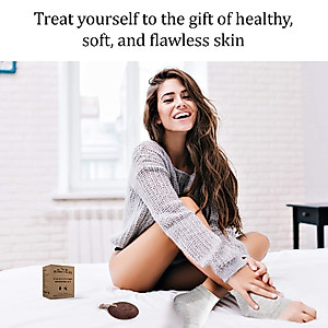 Pumice Stone for Feet & Moisturizing Heel Sleeves - Natural Lava Foot Stone Callus Removing Set - Cracked Heel Treatment - Foot Care Kit for Dry Cracked Feet Body Hands