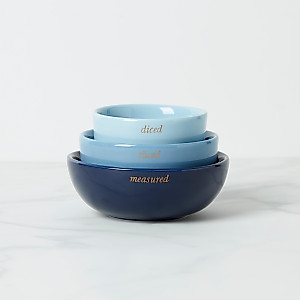 Kate Spade New York Make It Pop Prep Bowls, Set of 3, one size, Blue