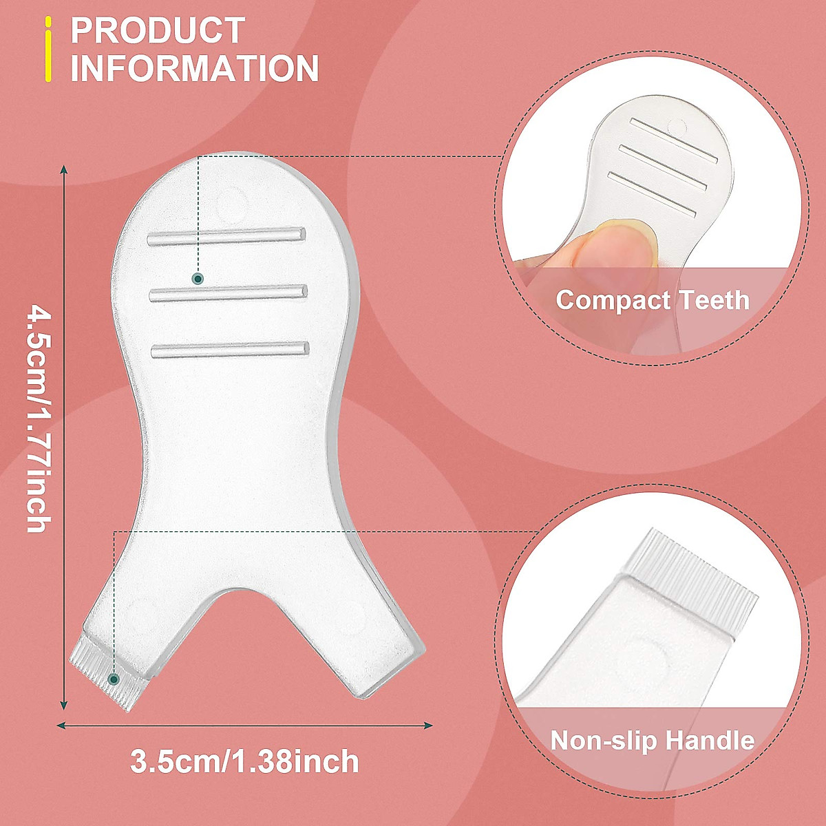 Maitys 20 Pieces Lash Lift Pads Rods Silicone Eyelash Perming Curler and 30 Pieces Y Shape Eyelash Brush, Silicone Perming Curler Makeup Tools, Reusable Lash Lifting Pads(Clear)