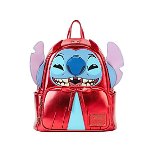 Loungefly Disney Stitch Devil Double Strap Mini Backpack