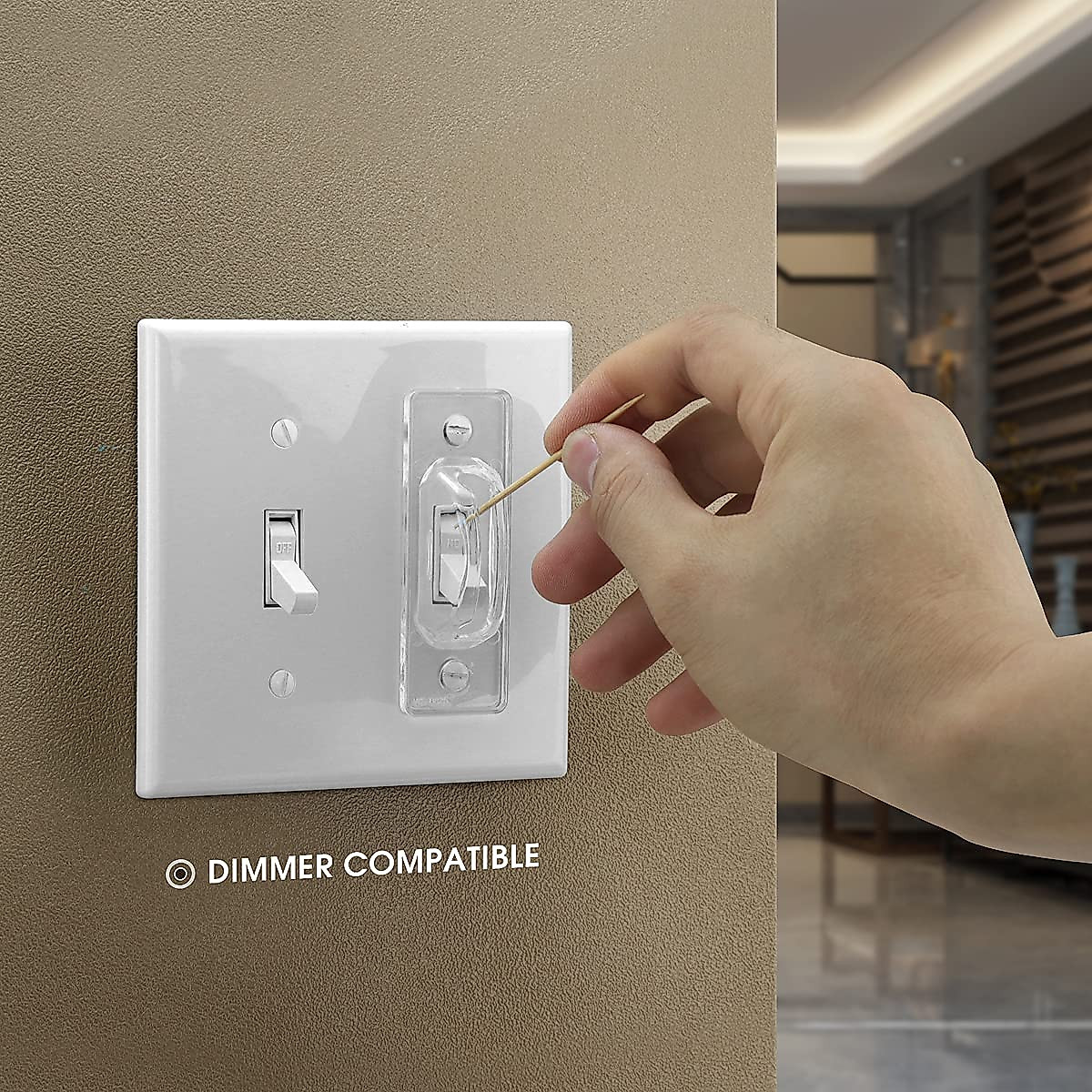 Light Switch Guard Cover, 6Pack Clear, Switch Cover Guard, Toggle Switch Cover, Light Switch Lock, Light Switch Blocker, Child Proof Light Switch Cover Guard