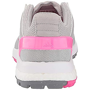 Adidas Women's Golf Shoe, Grey/Screaming Pink/Grey, 8