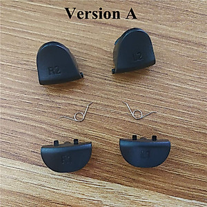 4 PCS Set Buttons Trigger Buttons L1 R1 L2 R2 Replacement for Sony Playstation 4 PS4 JDS-011 JDS-010 Controller